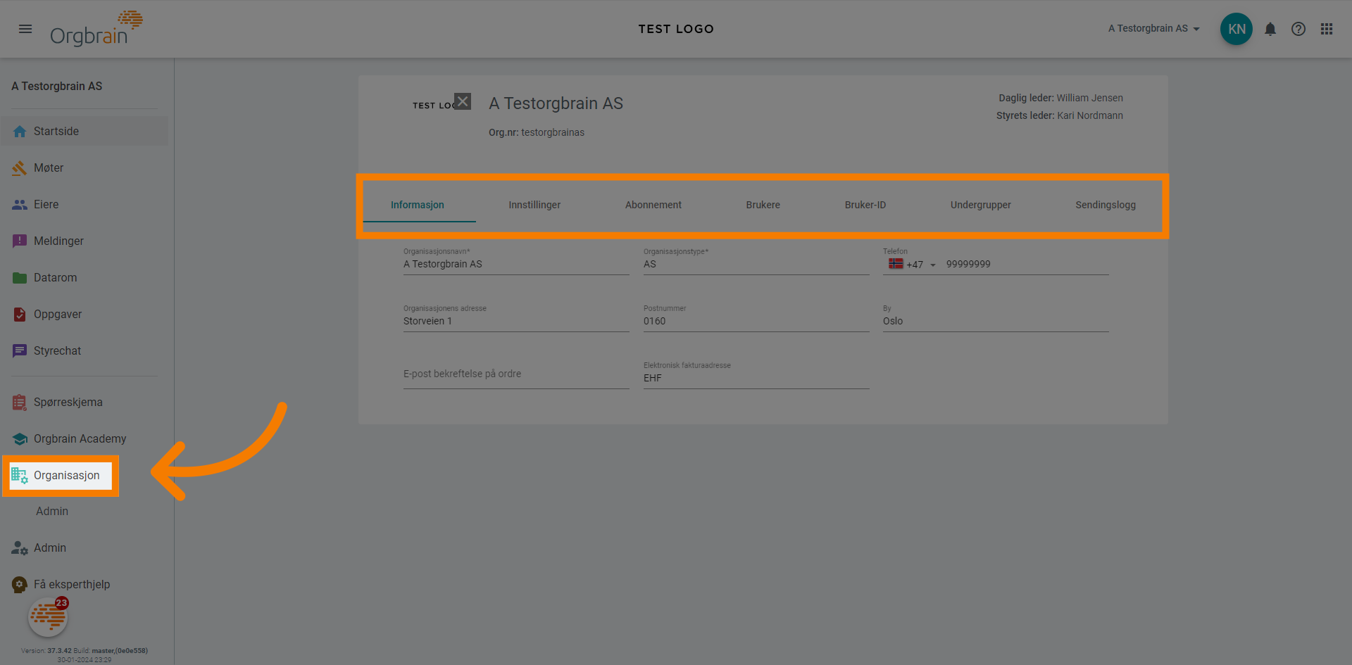 Hvordan komme i gang med Orgbrain for deg som er administrator?