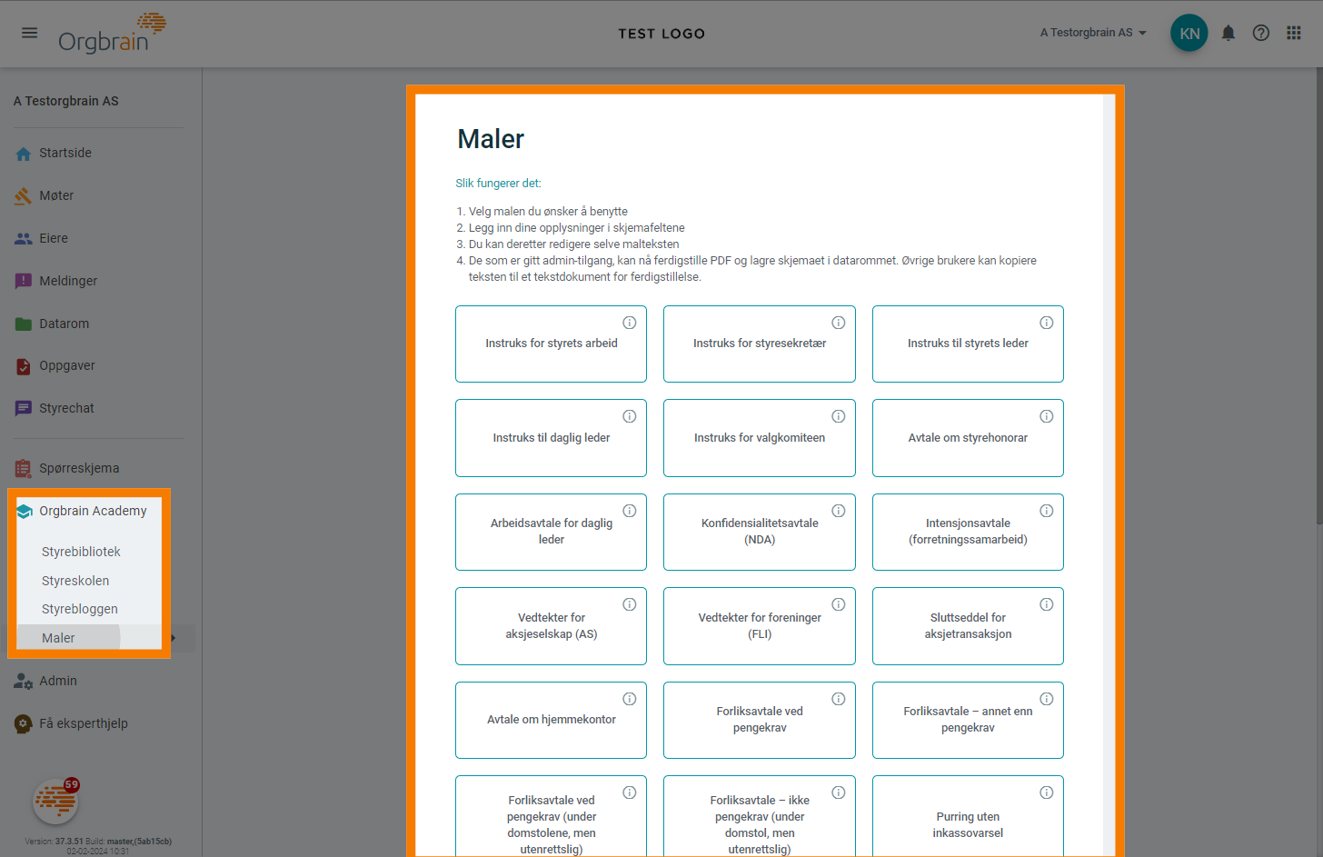 Hvordan komme i gang med Orgbrain for deg som er styremedlem?
