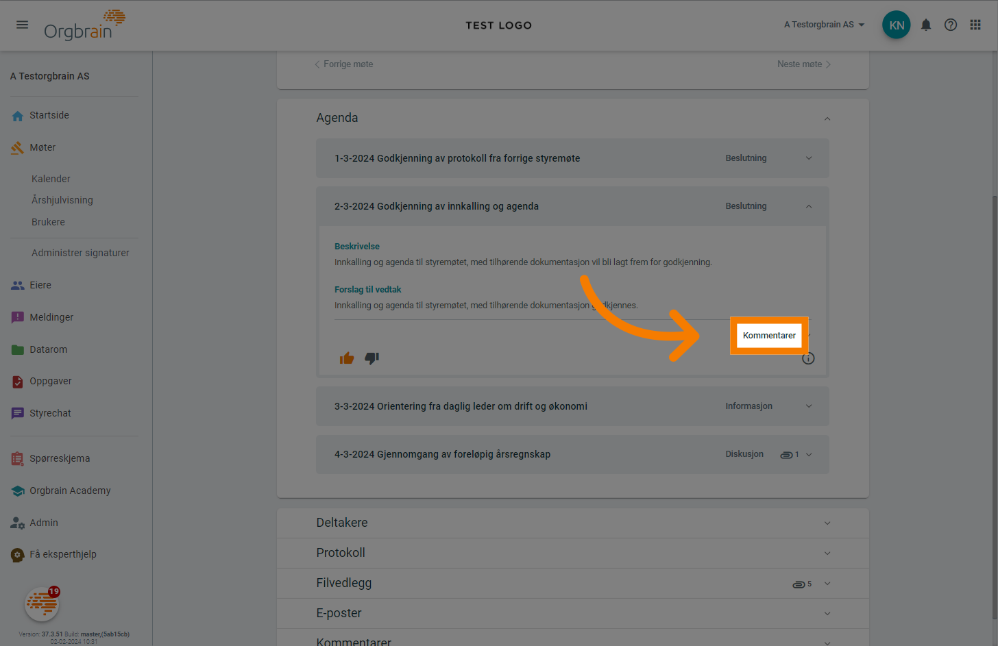 Hvordan komme i gang med Orgbrain for deg som er styremedlem?