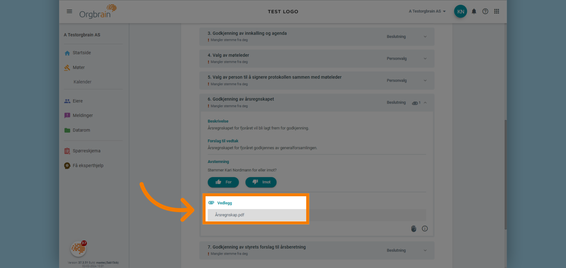 Hvordan komme i gang med Orgbrain for deg som er aksjonær/medlem?