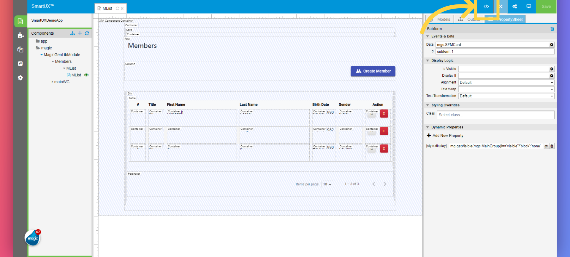 Lesson 8: Use of DatePipe for Date Column format and Creating a Dynamic Property for Widgets ...