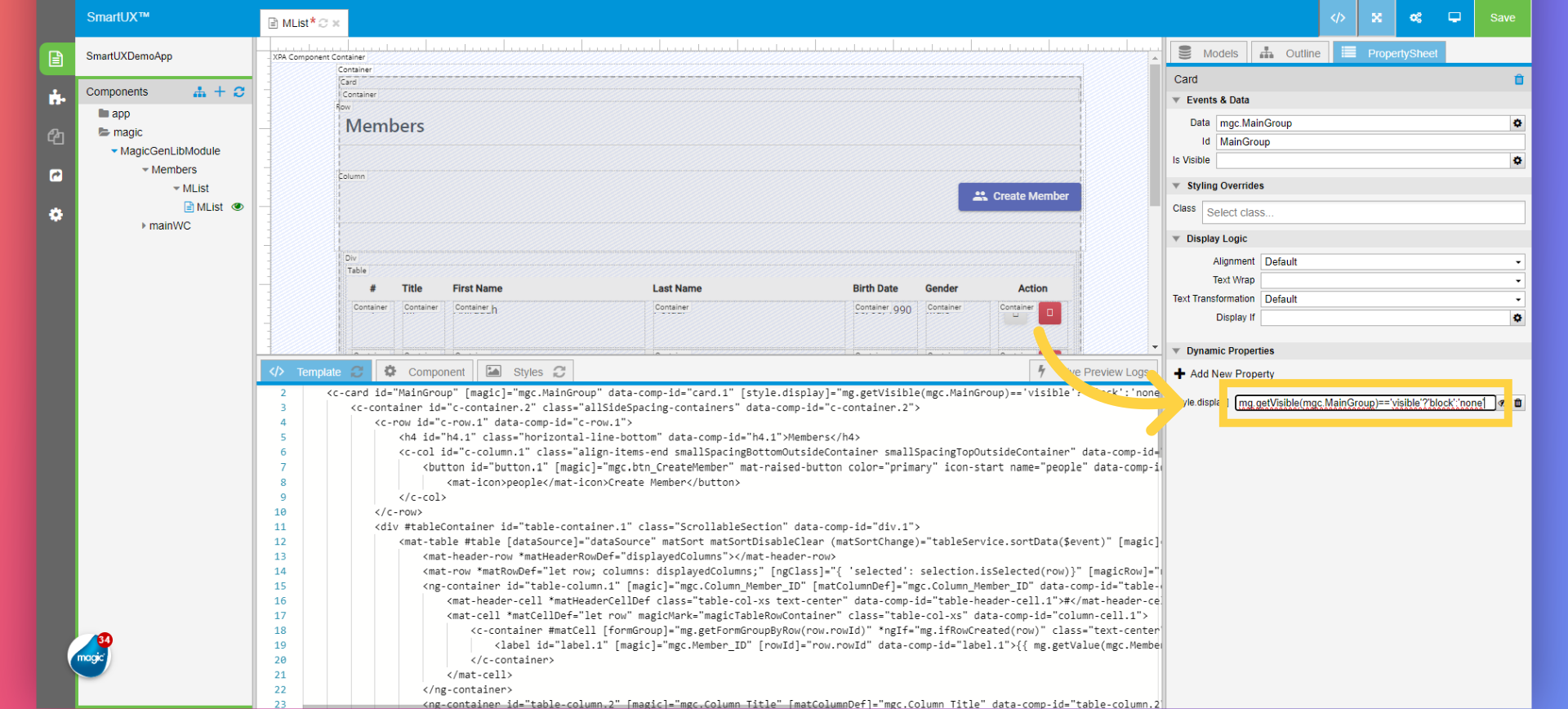 Lesson 8: Use of DatePipe for Date Column format and Creating a Dynamic Property for Widgets ...