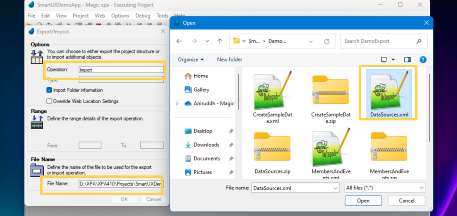 Lesson 2: Importing Models, Data Sources and Create Sample Data Batch ...