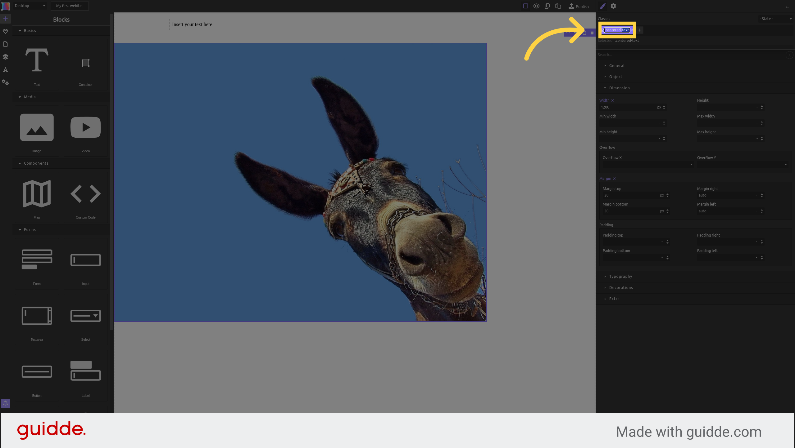 Advanced styling with CSS classes | Documentation for Silex website builder