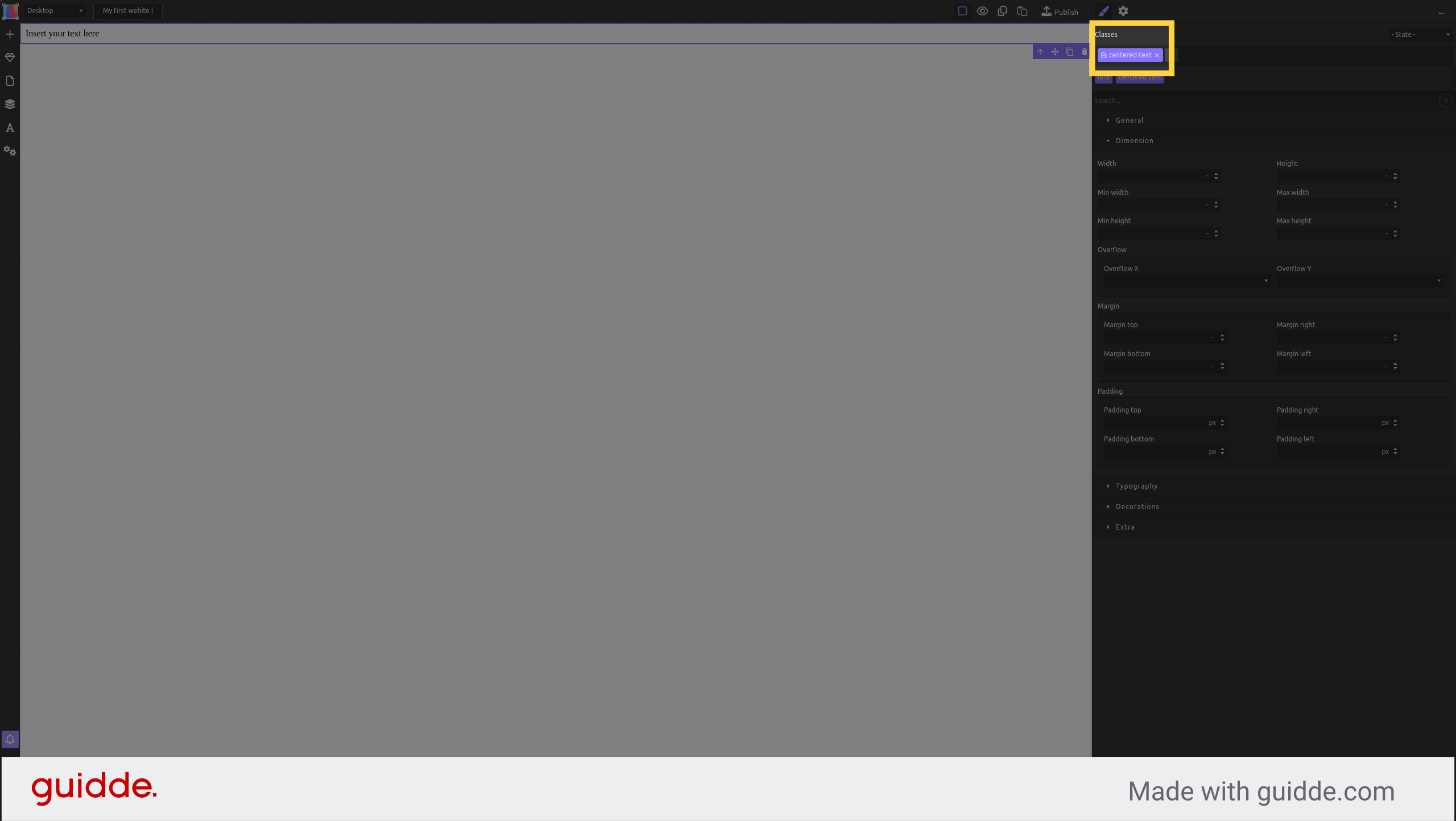 Advanced styling with CSS classes | Documentation for Silex website builder
