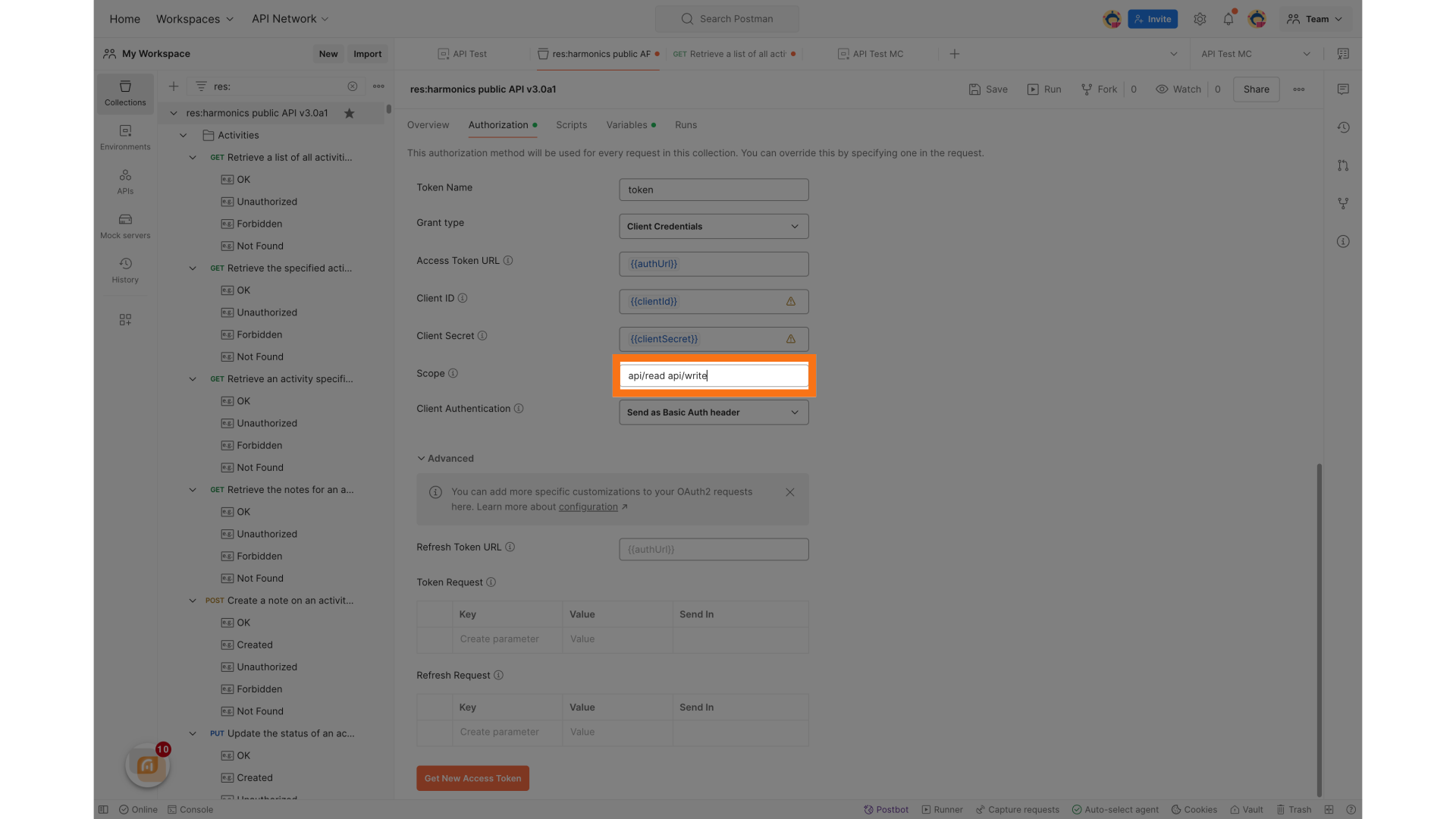Configuring Oauth2 On Postman