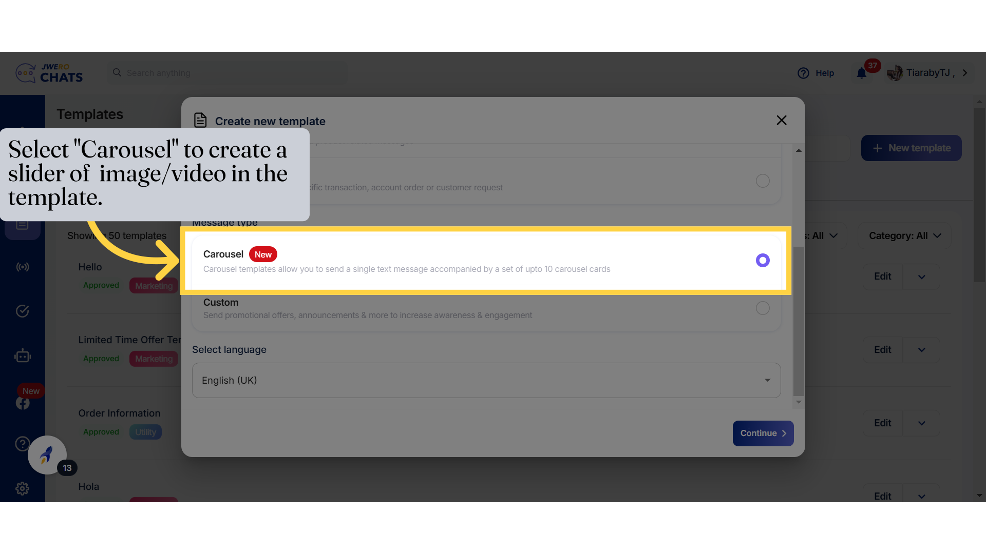 How To Create Marketing Carousel Template