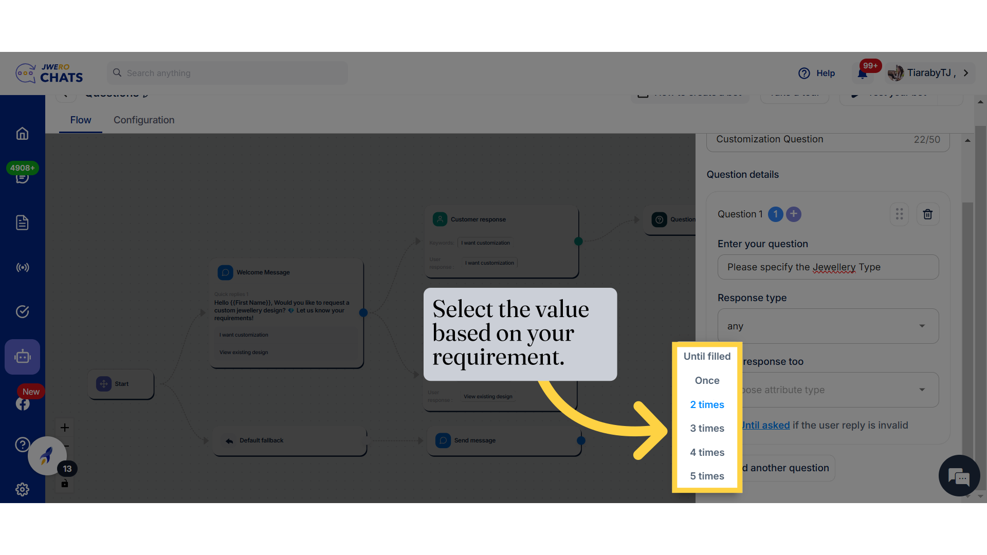 Questions Action In Chatbot