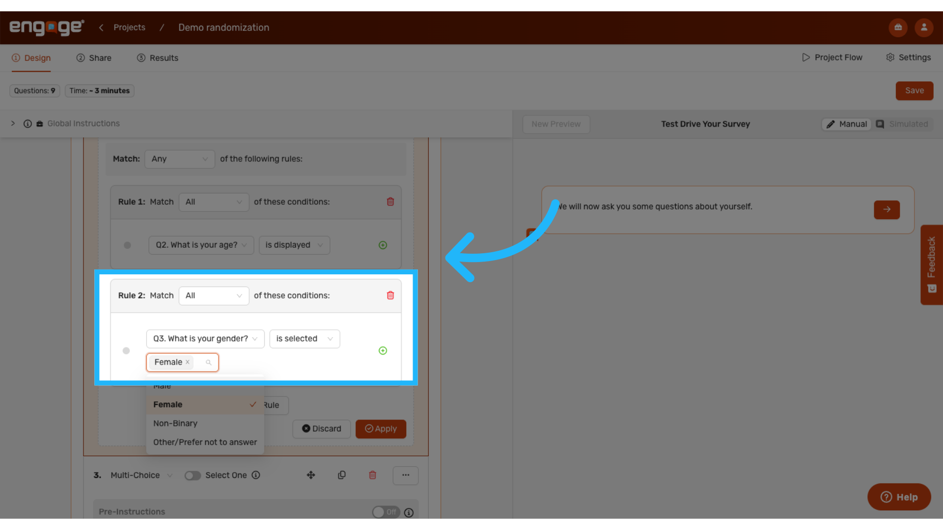 Using Skip and Display Logic on Engage – Engage