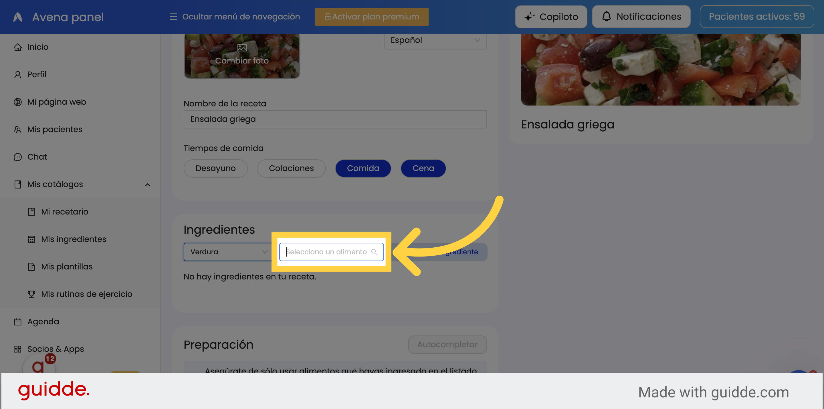 Cómo agrego una receta – Avena Salud