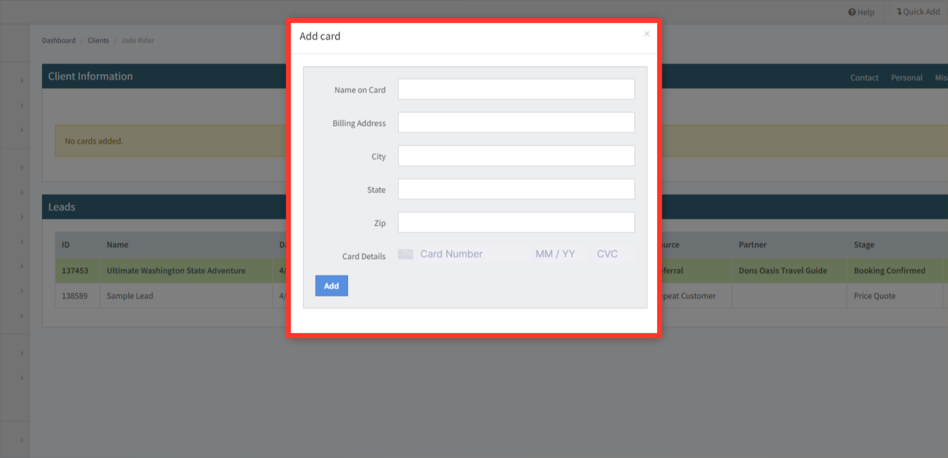 How to Collect and Store Client Credit Cards