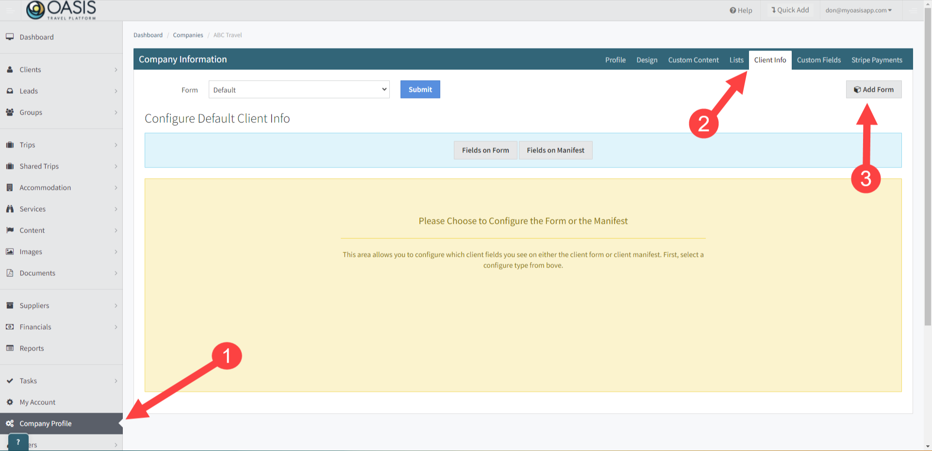 How to Create a Custom Traveler Form