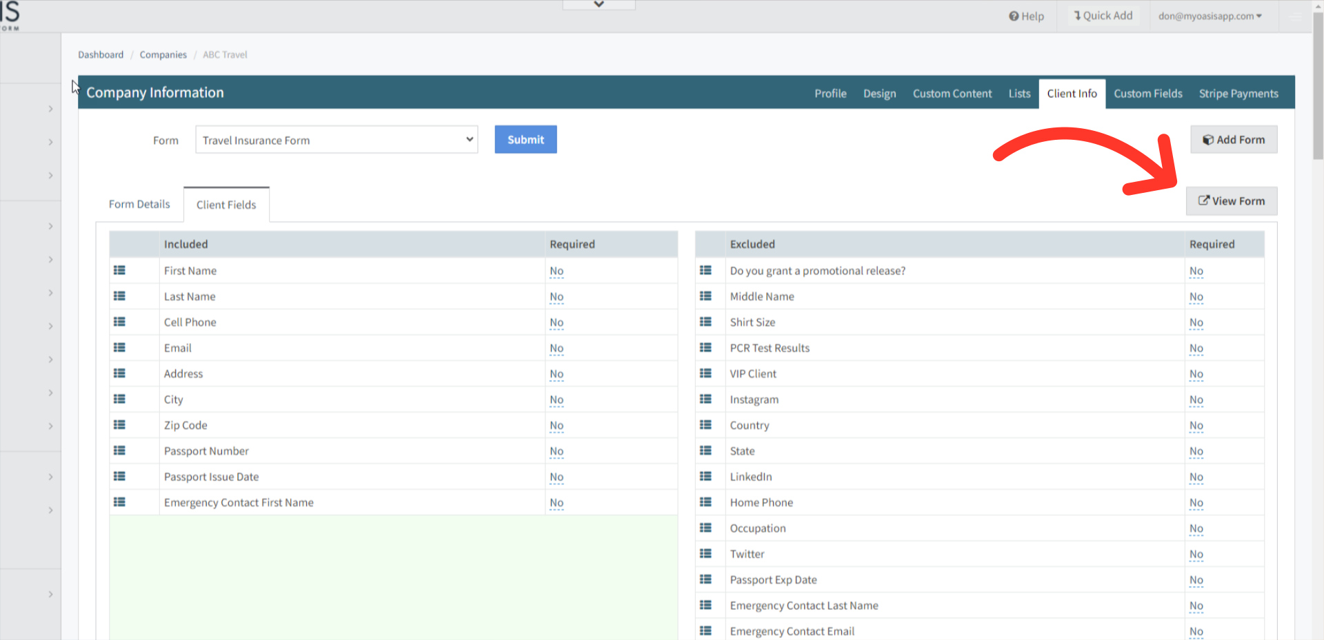 How to Create a Custom Traveler Form