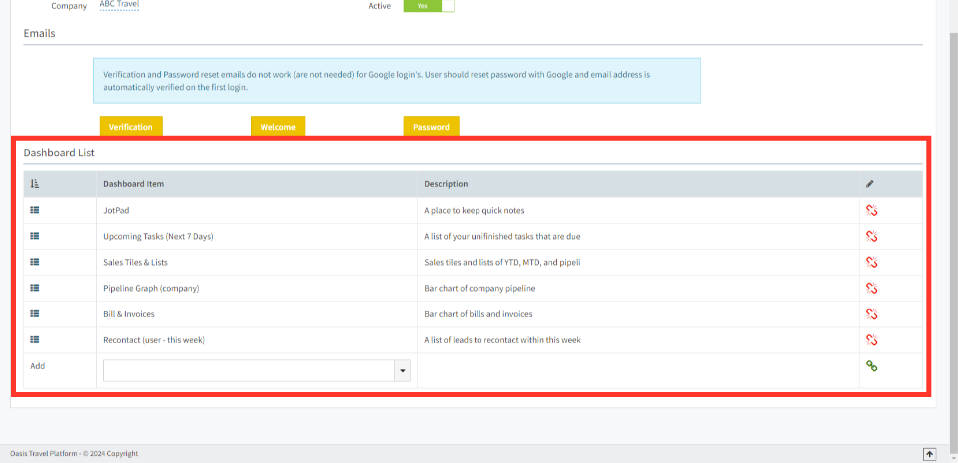 How to Add, Remove or Reorder Dashlets