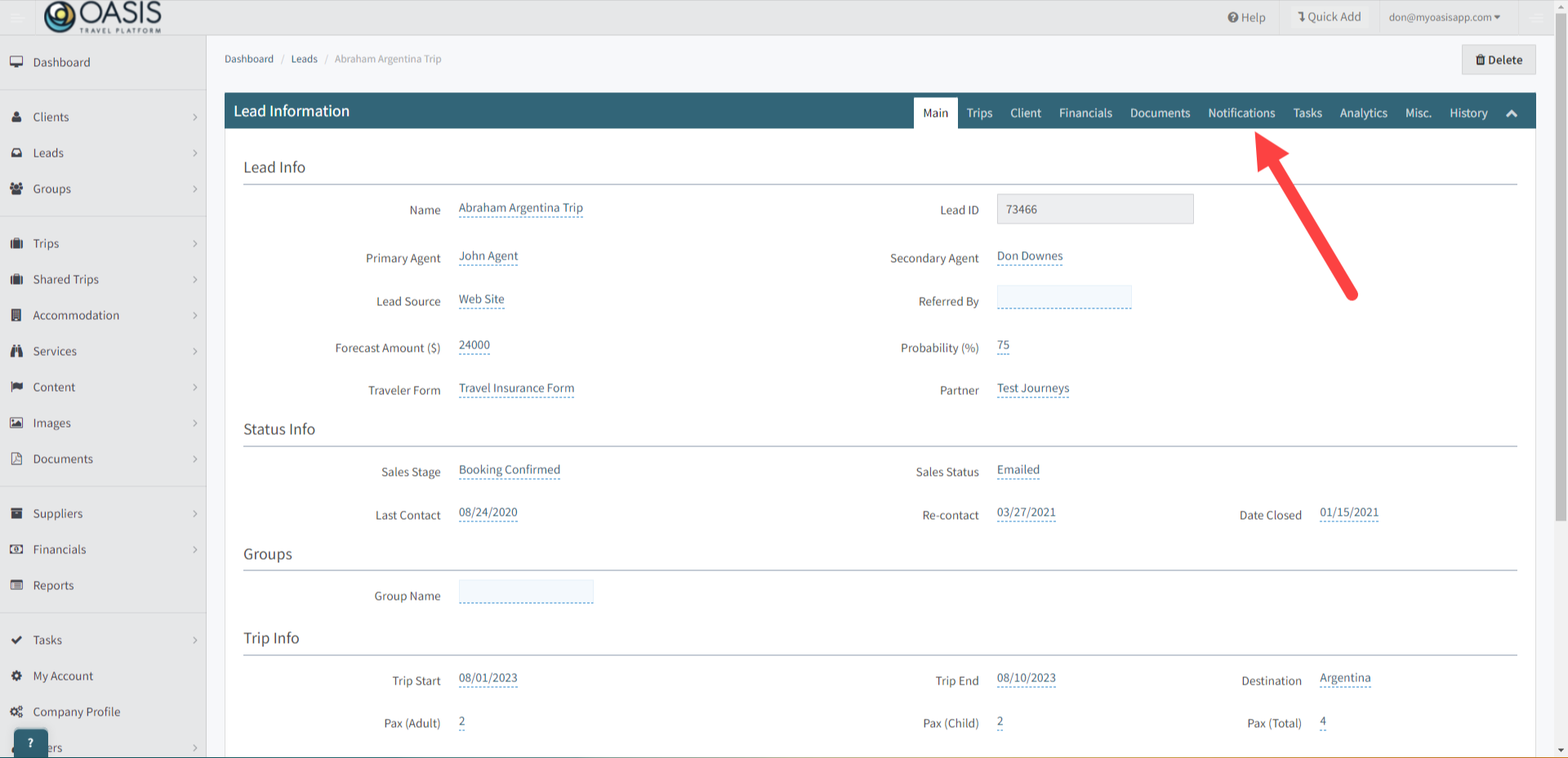 How to Schedule Passenger Notifications