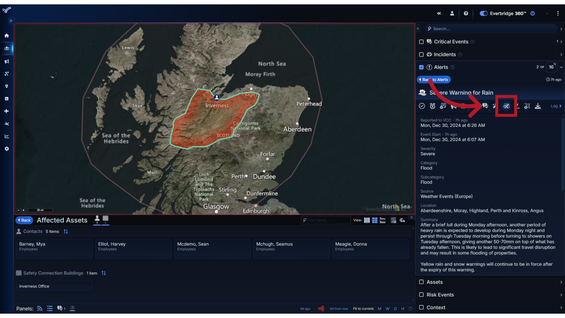 VCC: Alert Actions in Visual Command Center – Everbridge