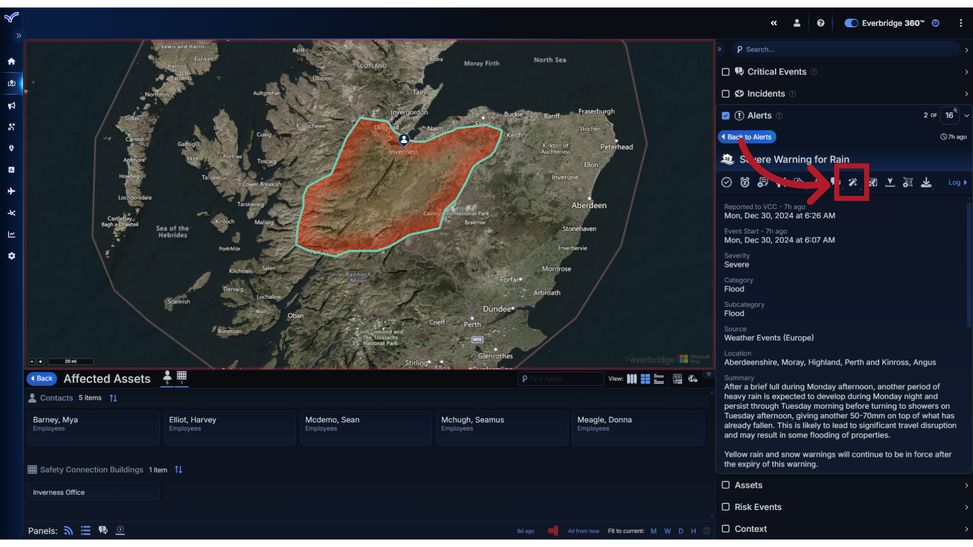 VCC: Alert Actions in Visual Command Center – Everbridge