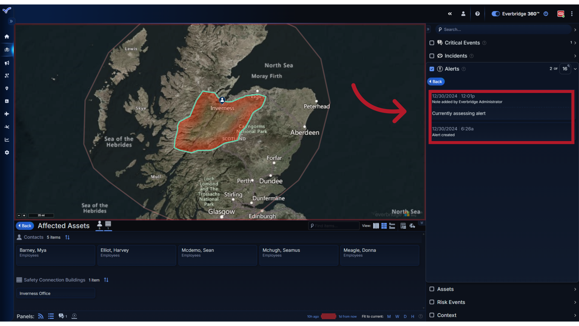 VCC: Alert Actions in Visual Command Center – Everbridge