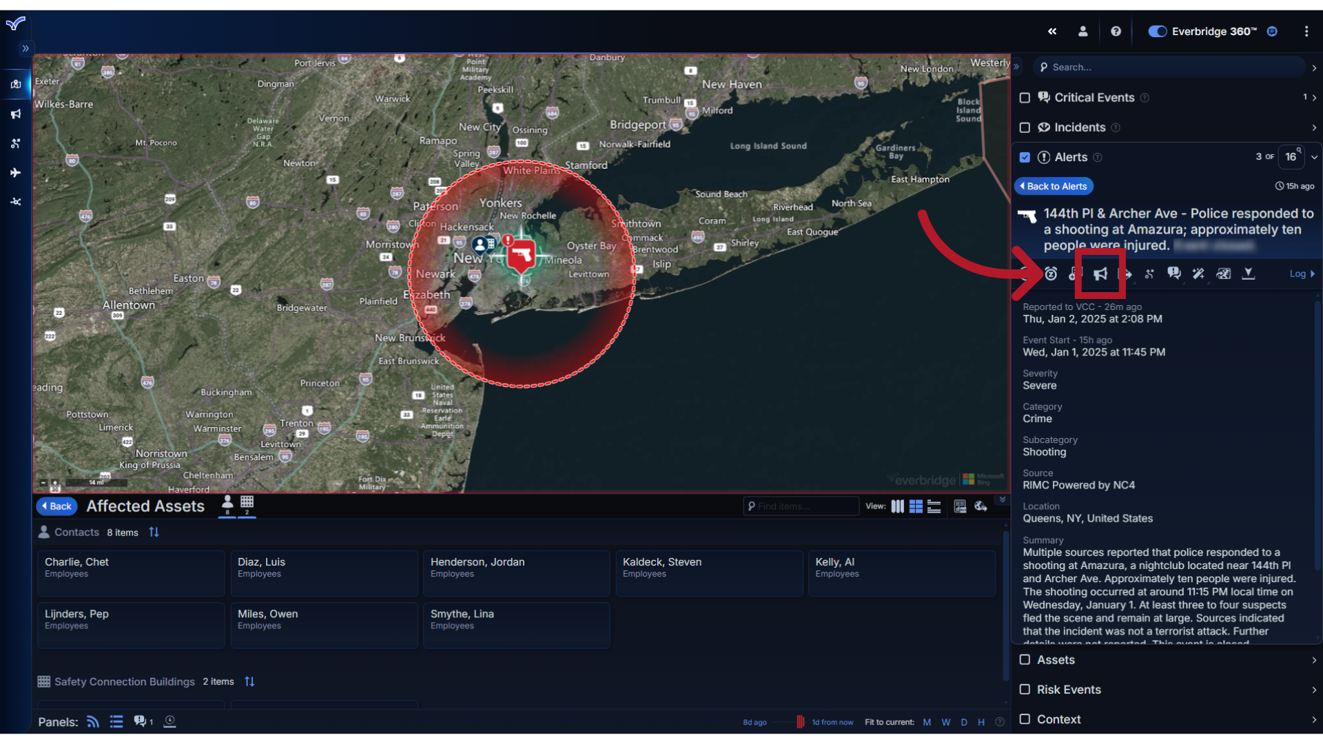 VCC: Launching a Communication From an Alert Using a Template – Everbridge
