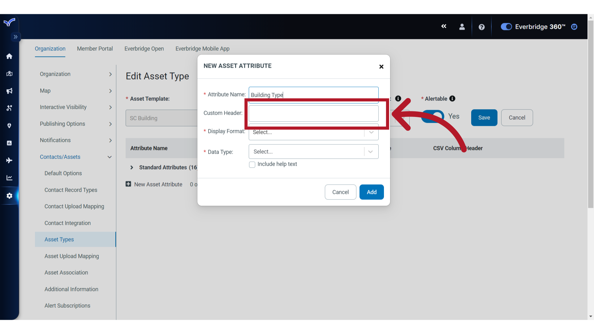 EBS: Creating a Custom Asset Attribute – Everbridge