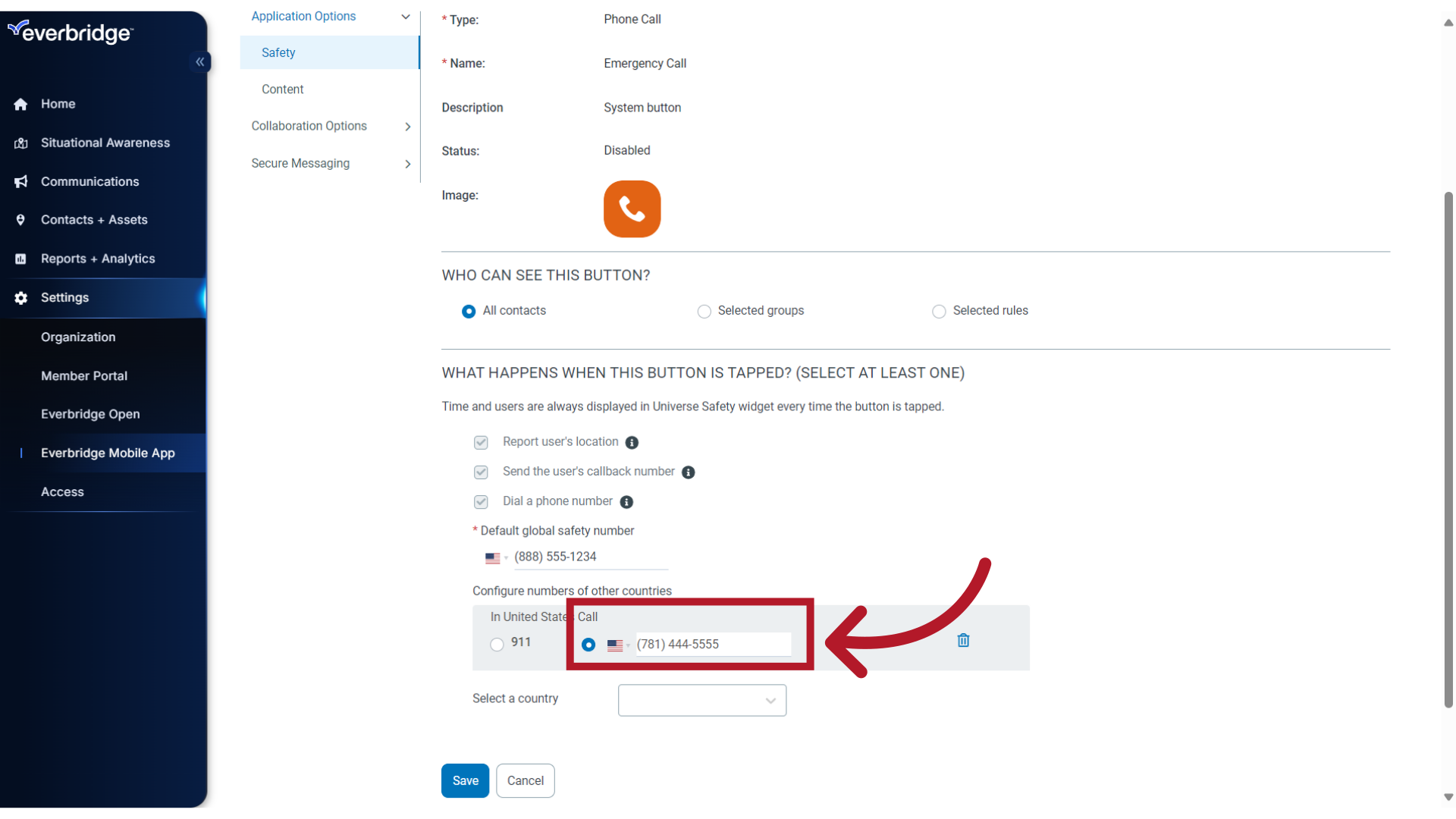 360™: Configuring Safety Buttons for the Everbridge Mobile App via the ...