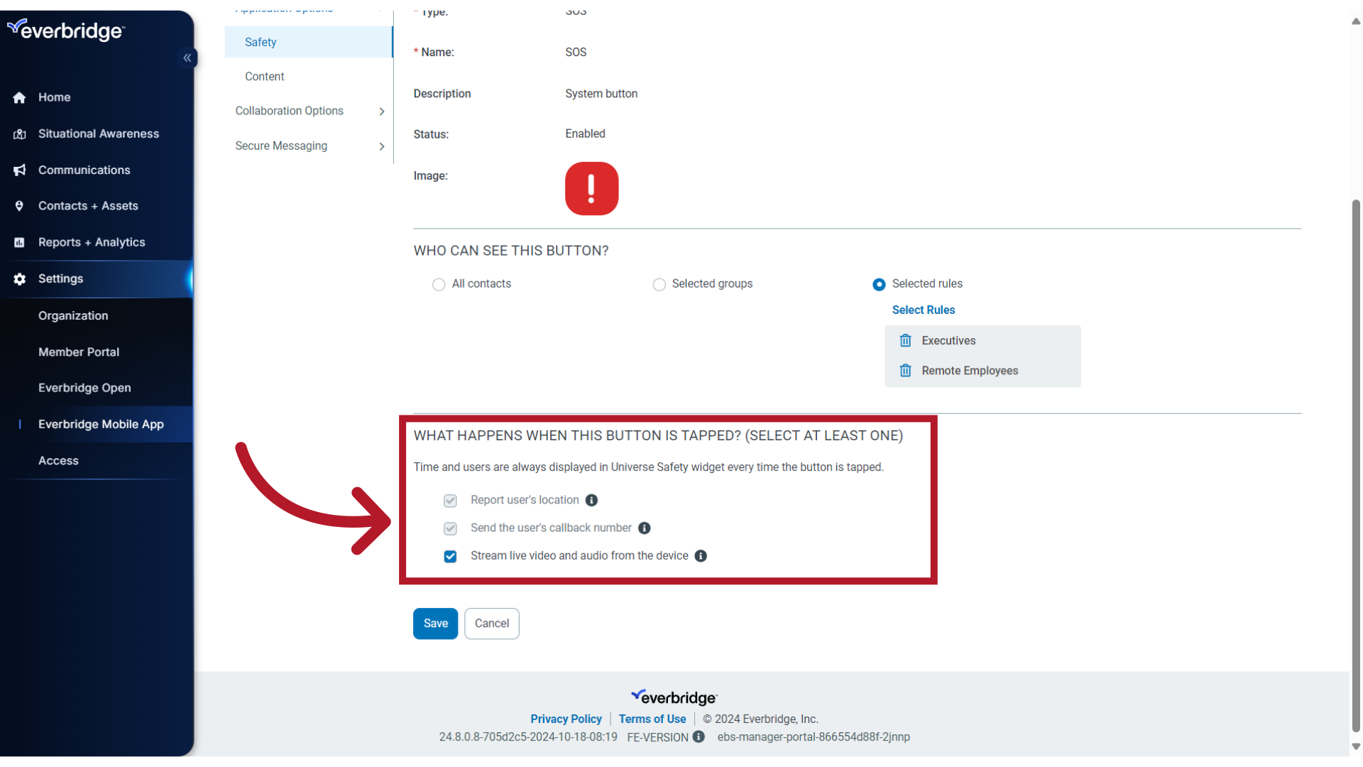 360™: Configuring Safety Buttons for the Everbridge Mobile App via the ...