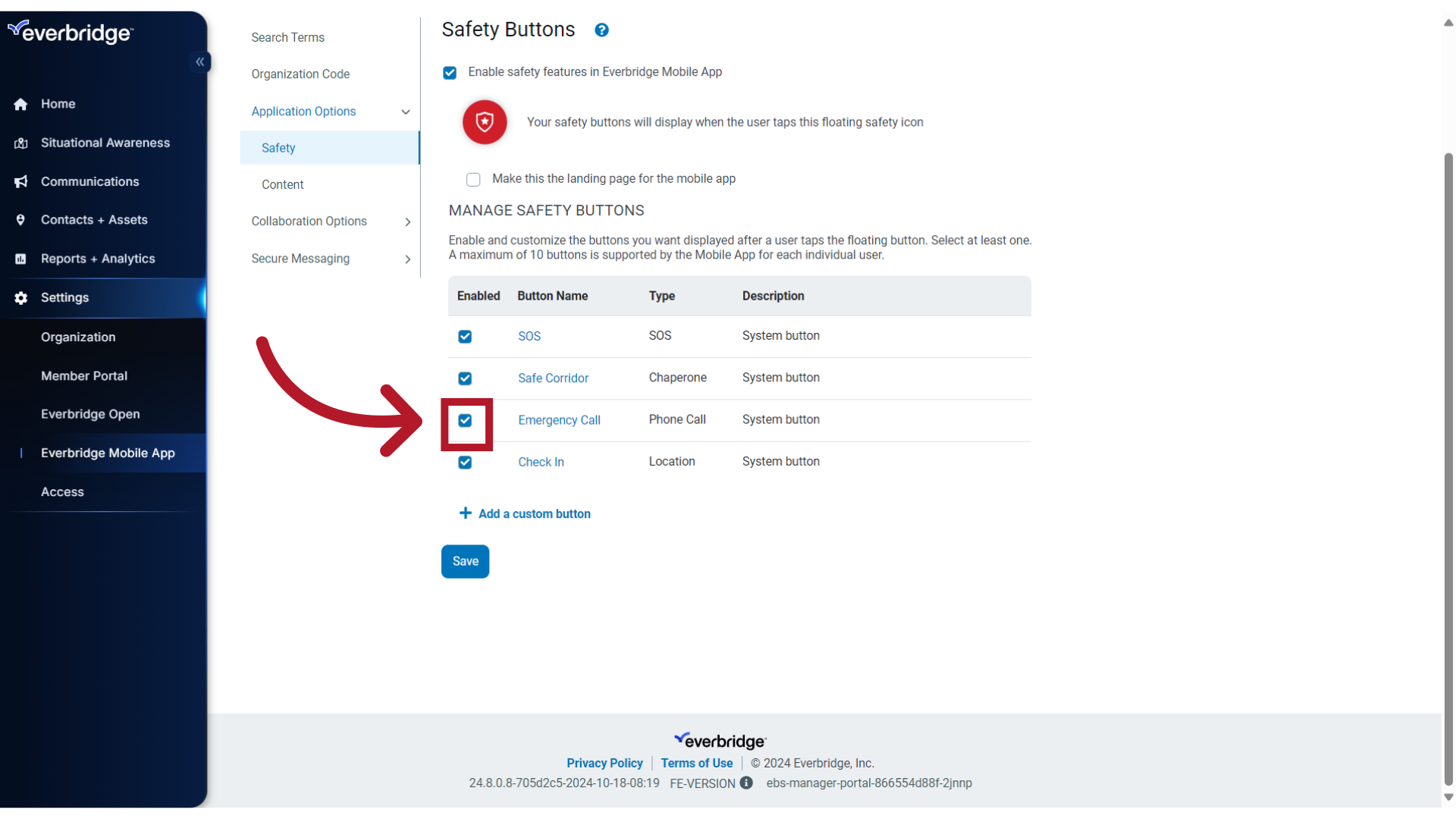 360™: Configuring Safety Buttons for the Everbridge Mobile App via the ...