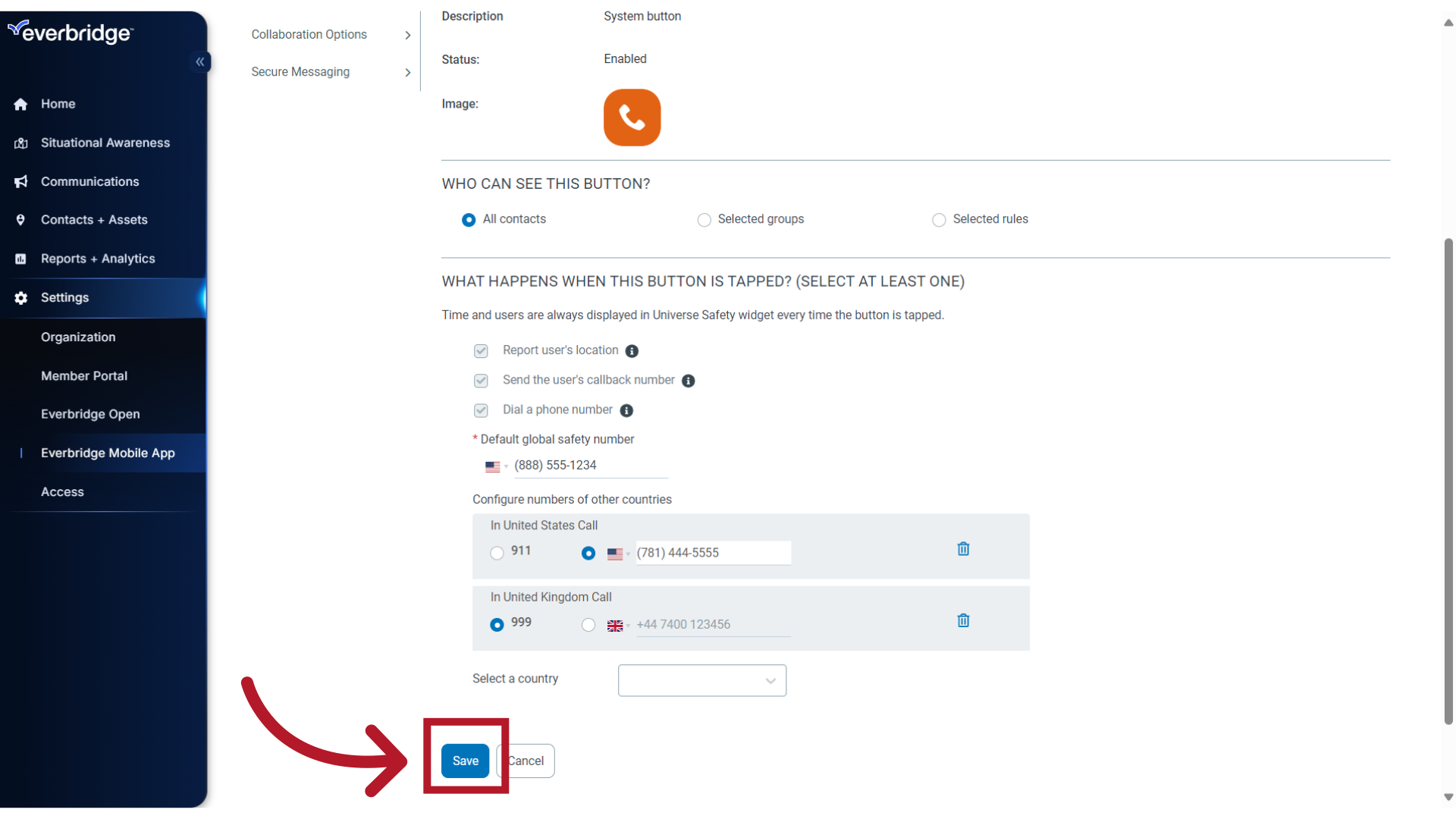 360™: Configuring Safety Buttons for the Everbridge Mobile App via the ...