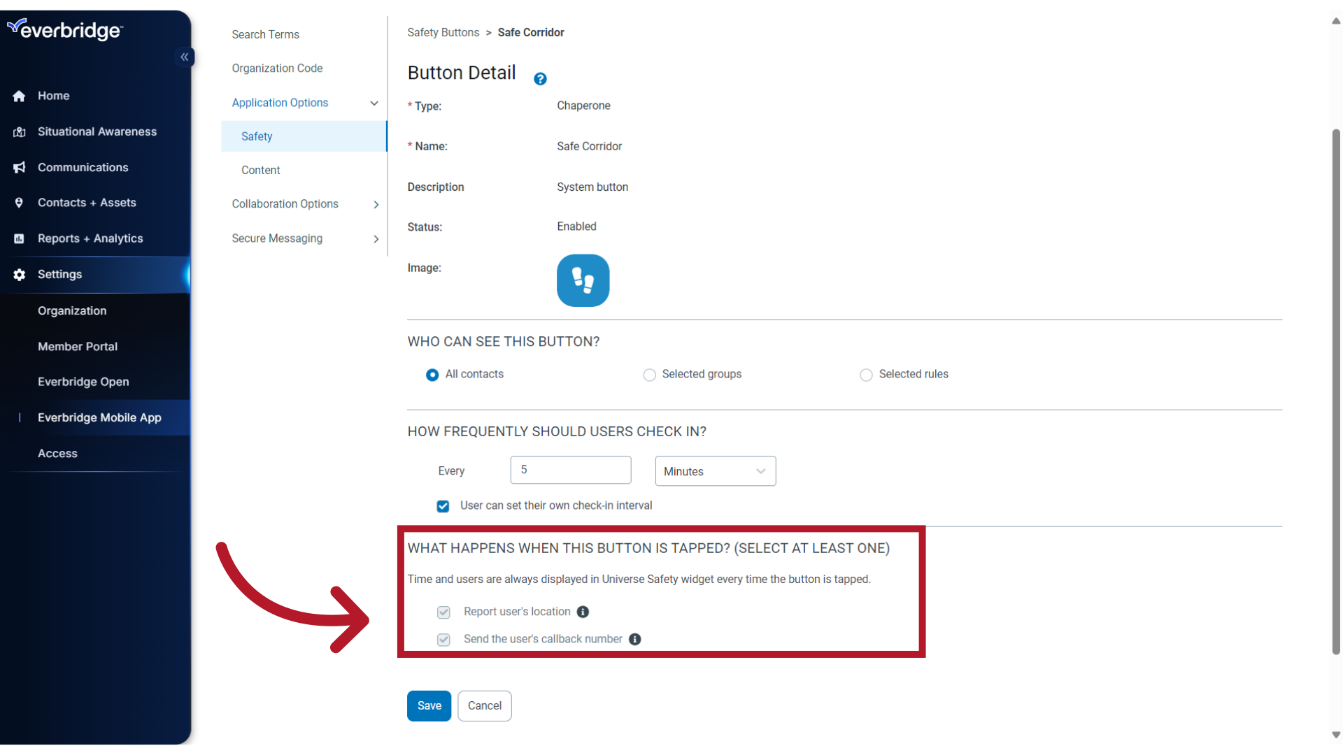 360™: Configuring Safety Buttons for the Everbridge Mobile App via the ...