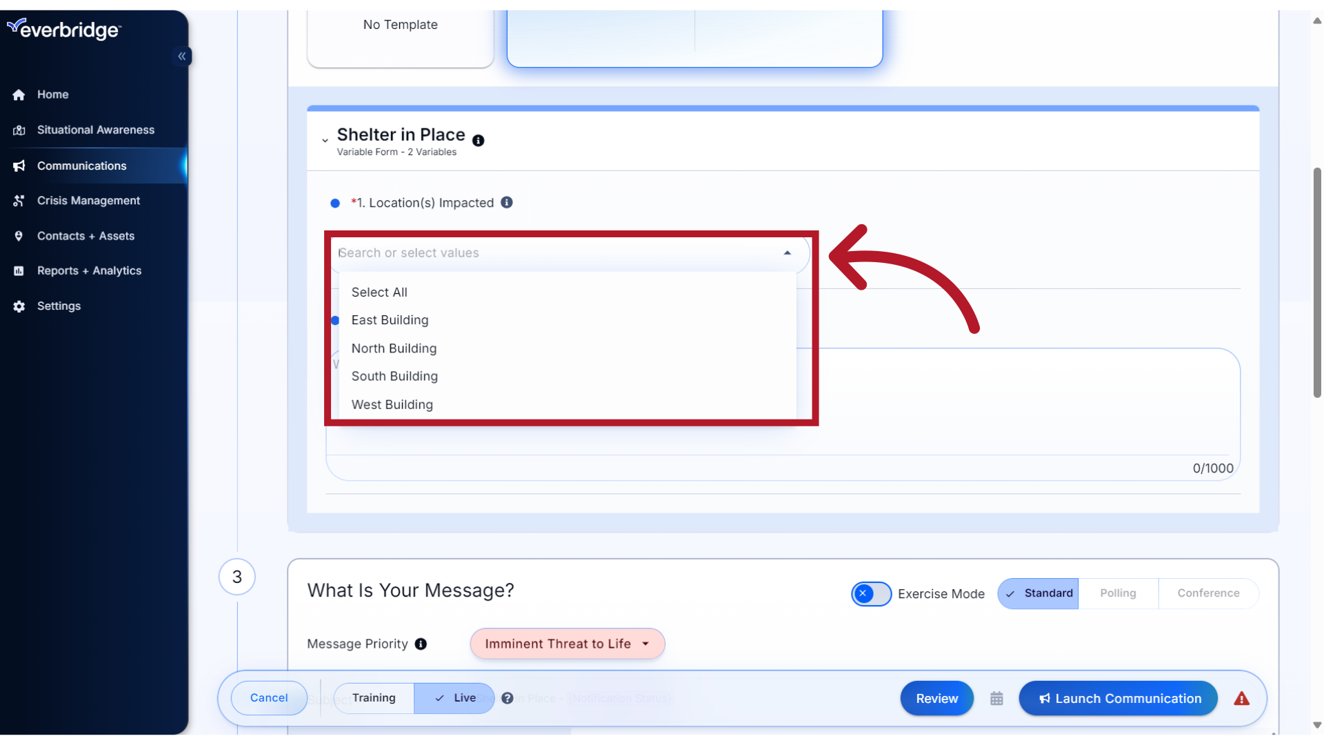 360™: How to Launch a Communication Using a Template – Everbridge