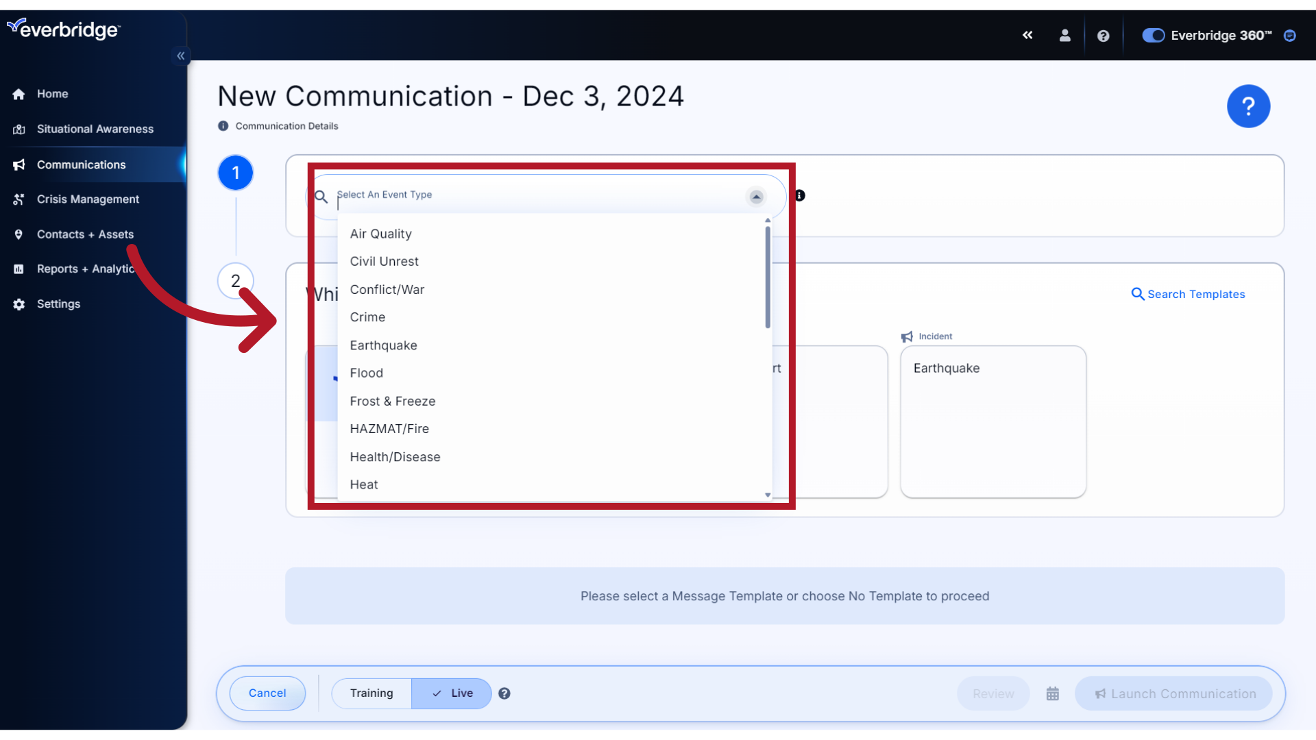 EB360: How to Launch a Communication Using a Template – Everbridge