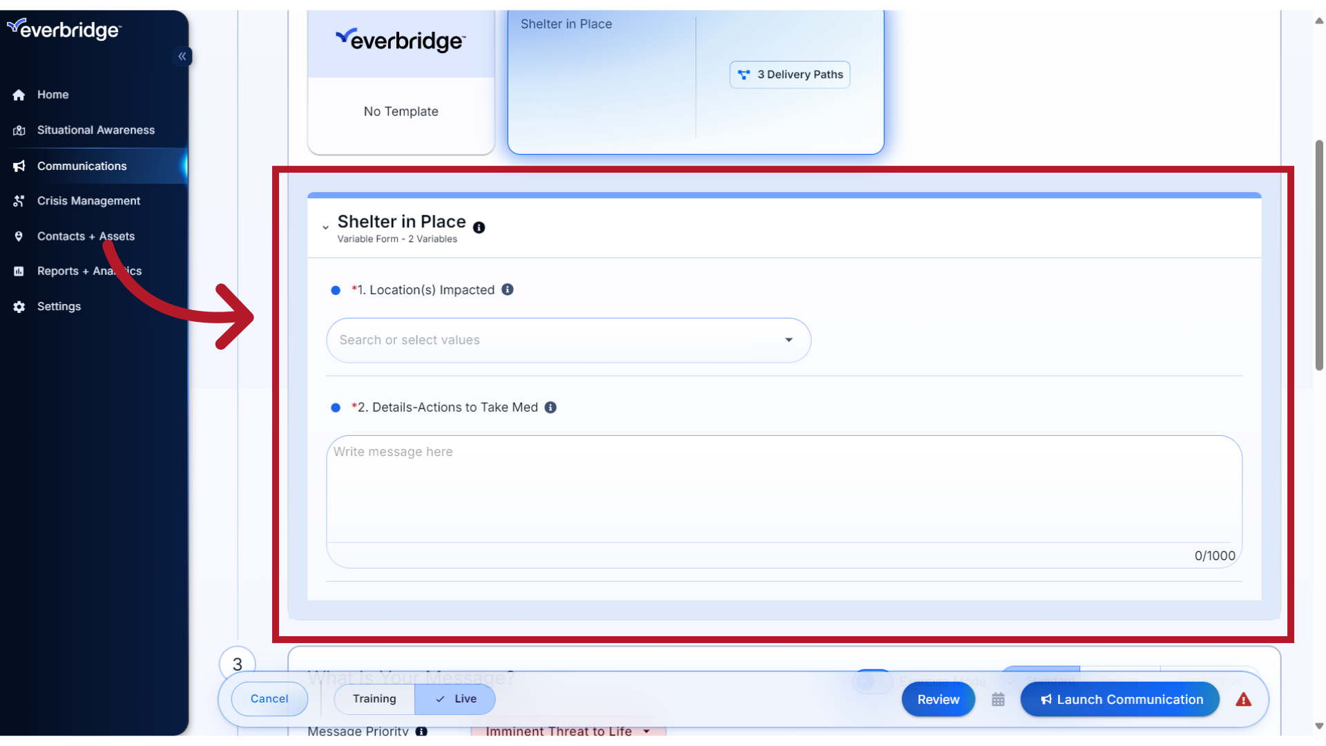 360™: How to Launch a Communication Using a Template – Everbridge