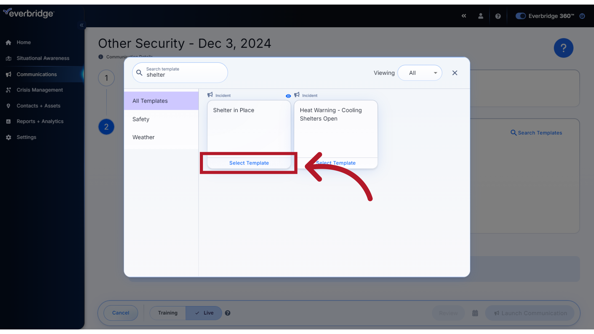 EB360: How to Launch a Communication Using a Template – Everbridge