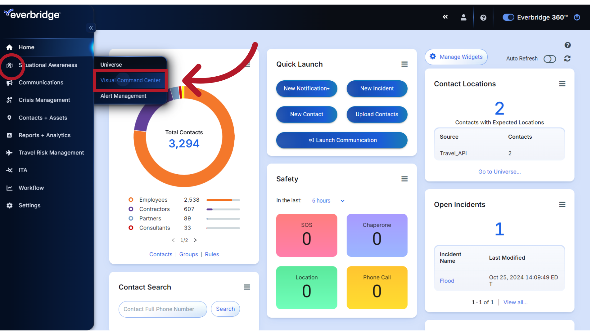 VCC: Navigating the Visual Command Center (VCC) Operator Console ...