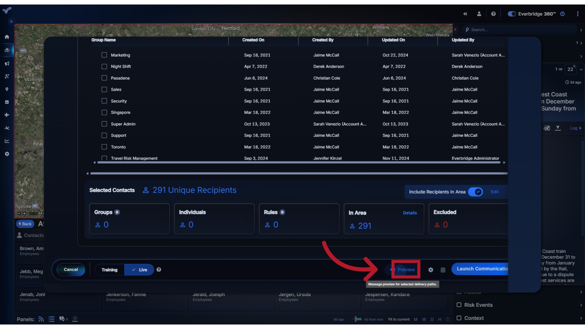 VCC: Launching a Communication From an Alert Without Using a Template – Everbridge