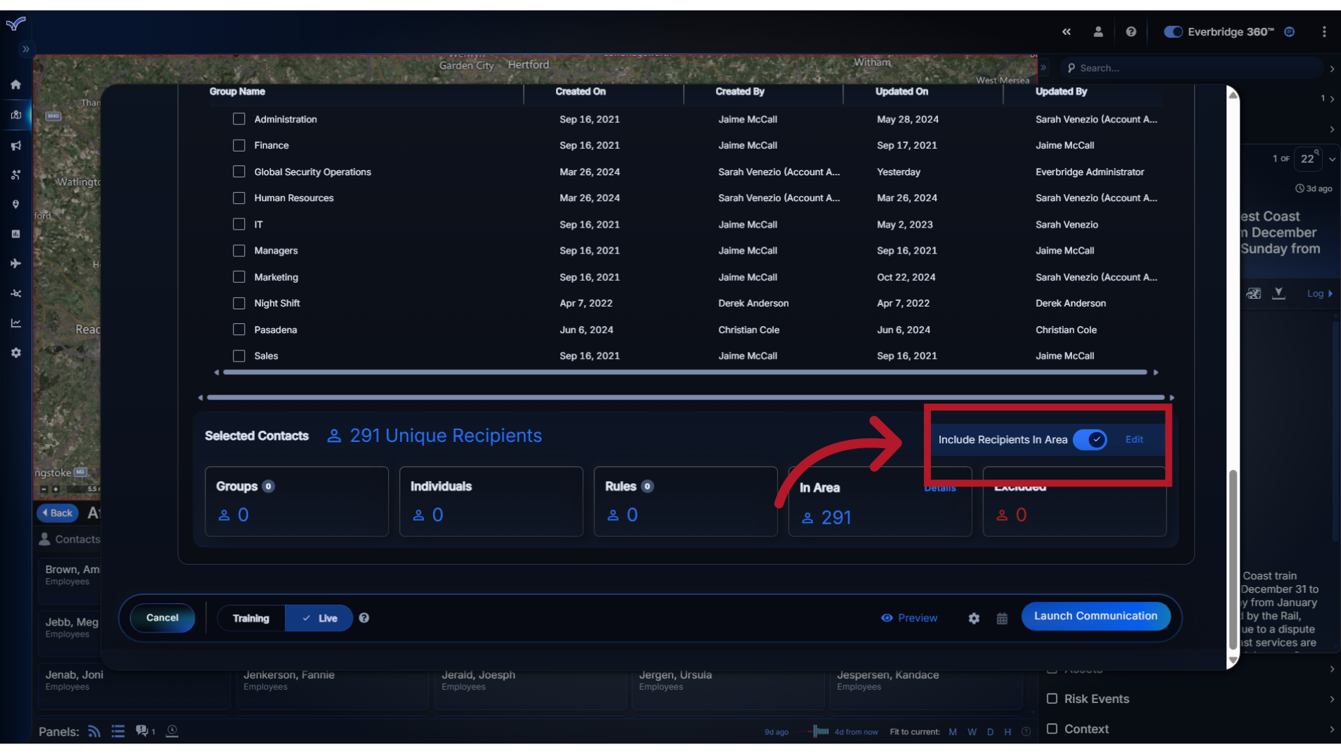 VCC: Launching a Communication From an Alert Without Using a Template – Everbridge