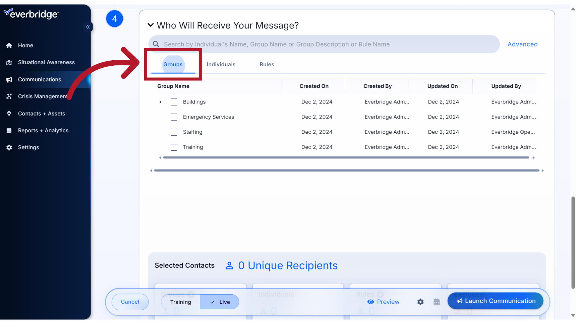 360™: Launching a Communication – Everbridge