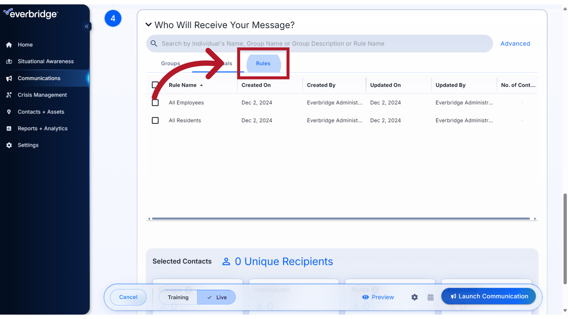 360™: Launching a Communication – Everbridge
