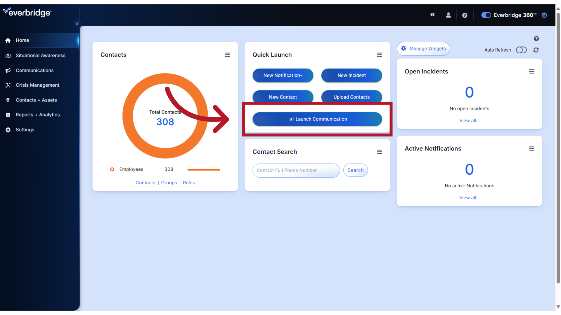 360™: Launching a Communication – Everbridge