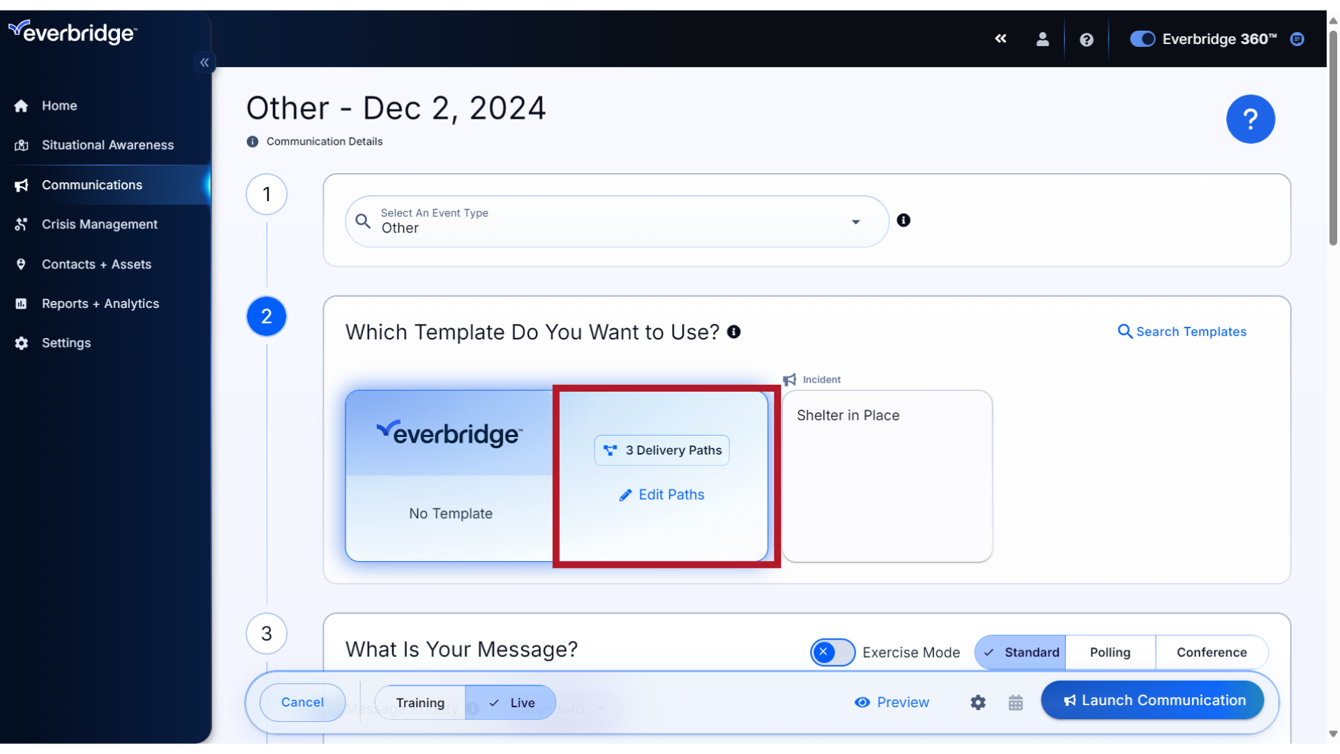 360™: Launching a Communication – Everbridge