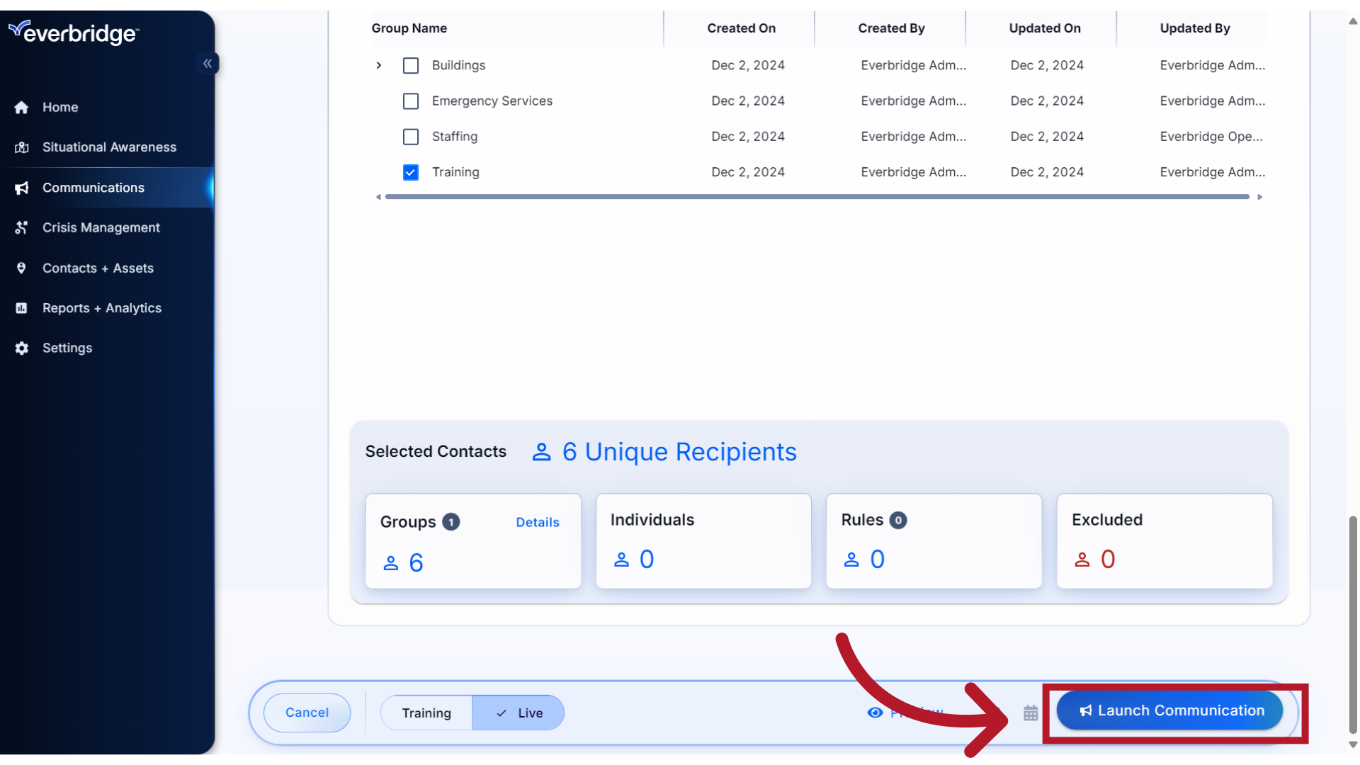 360™: Launching a Communication – Everbridge
