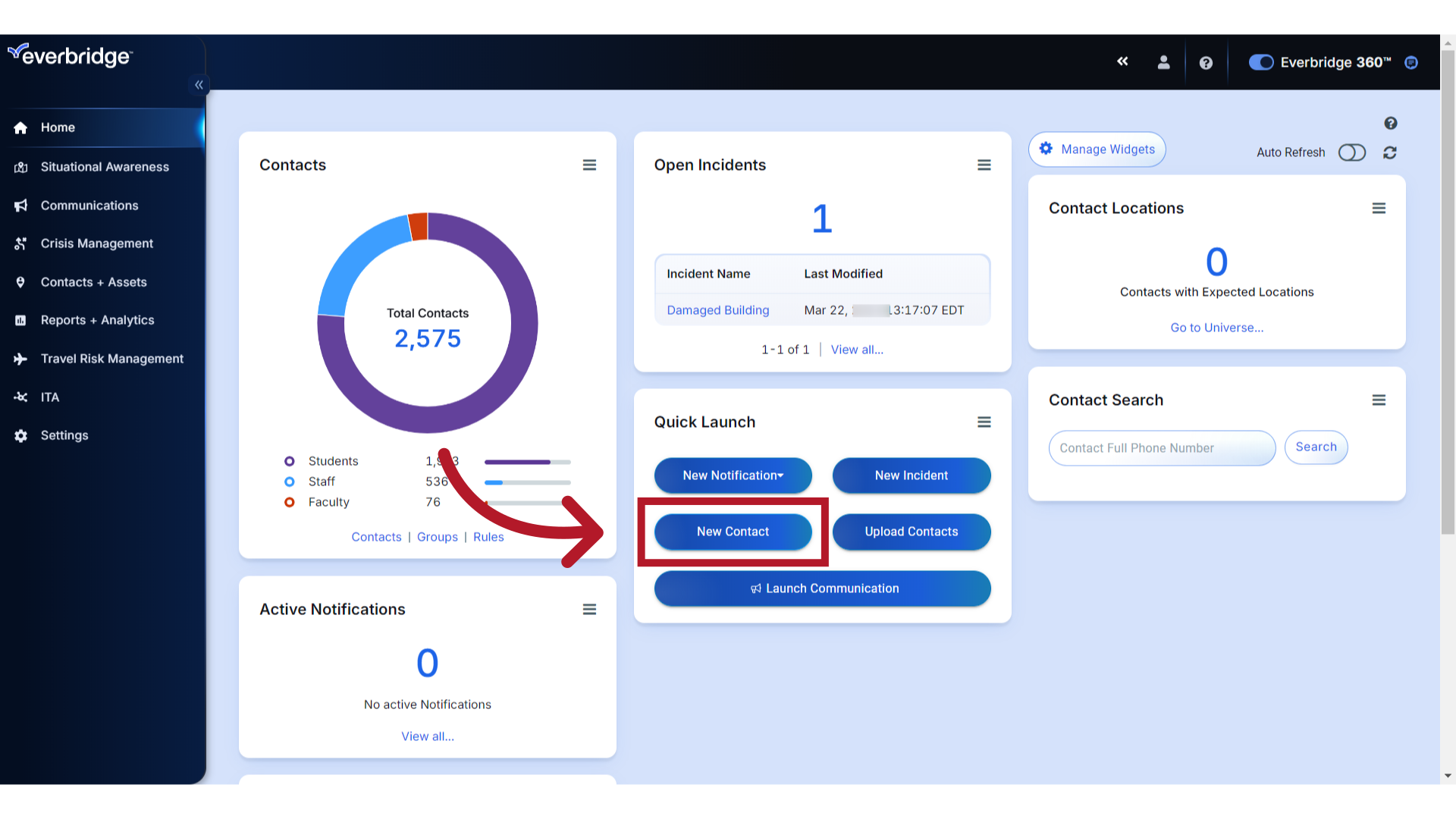 EBS: Adding a Single Contact in Everbridge Suite – Everbridge