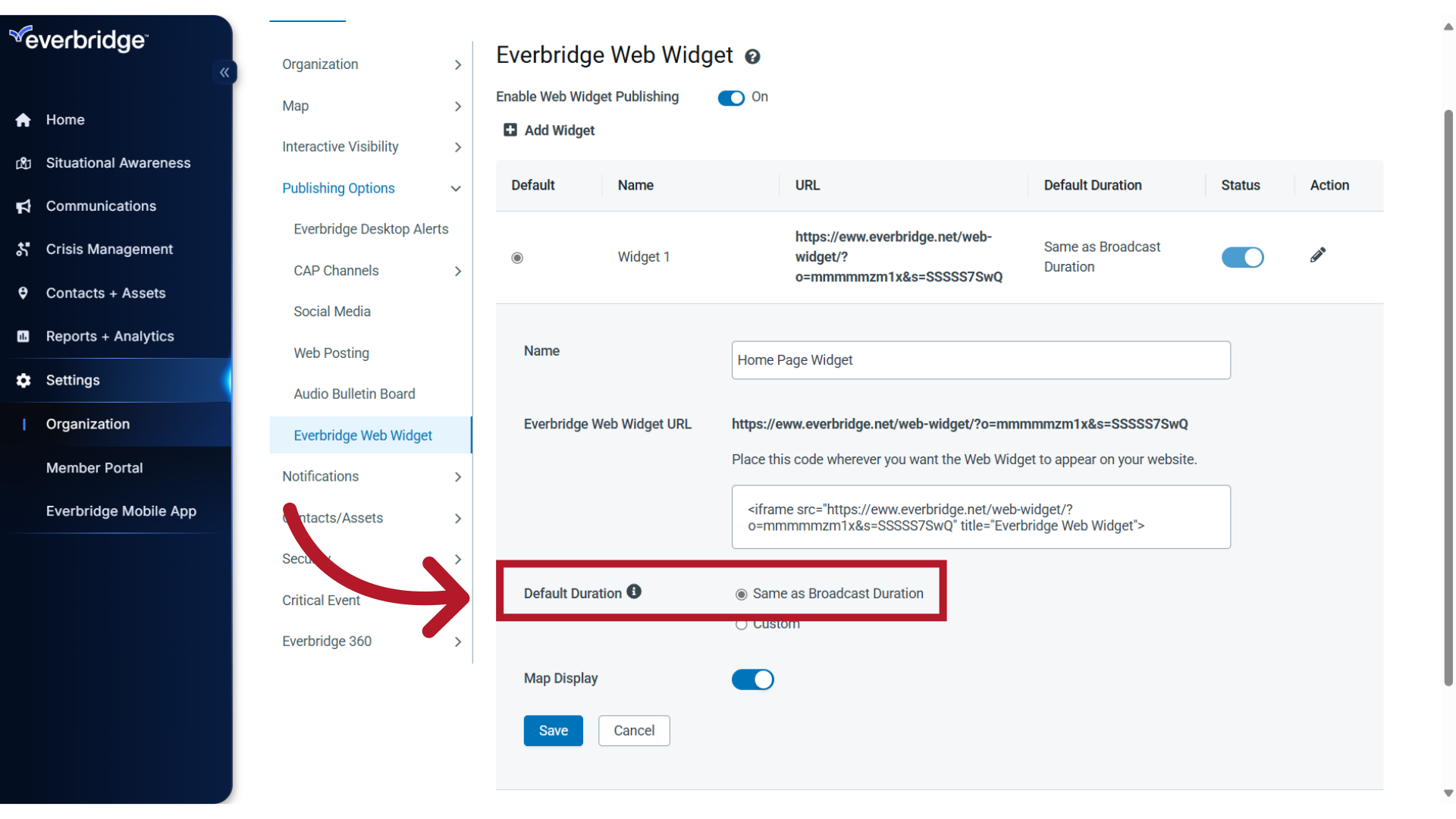 EB360: Configuring an Everbridge Web Widget for Publishing ...