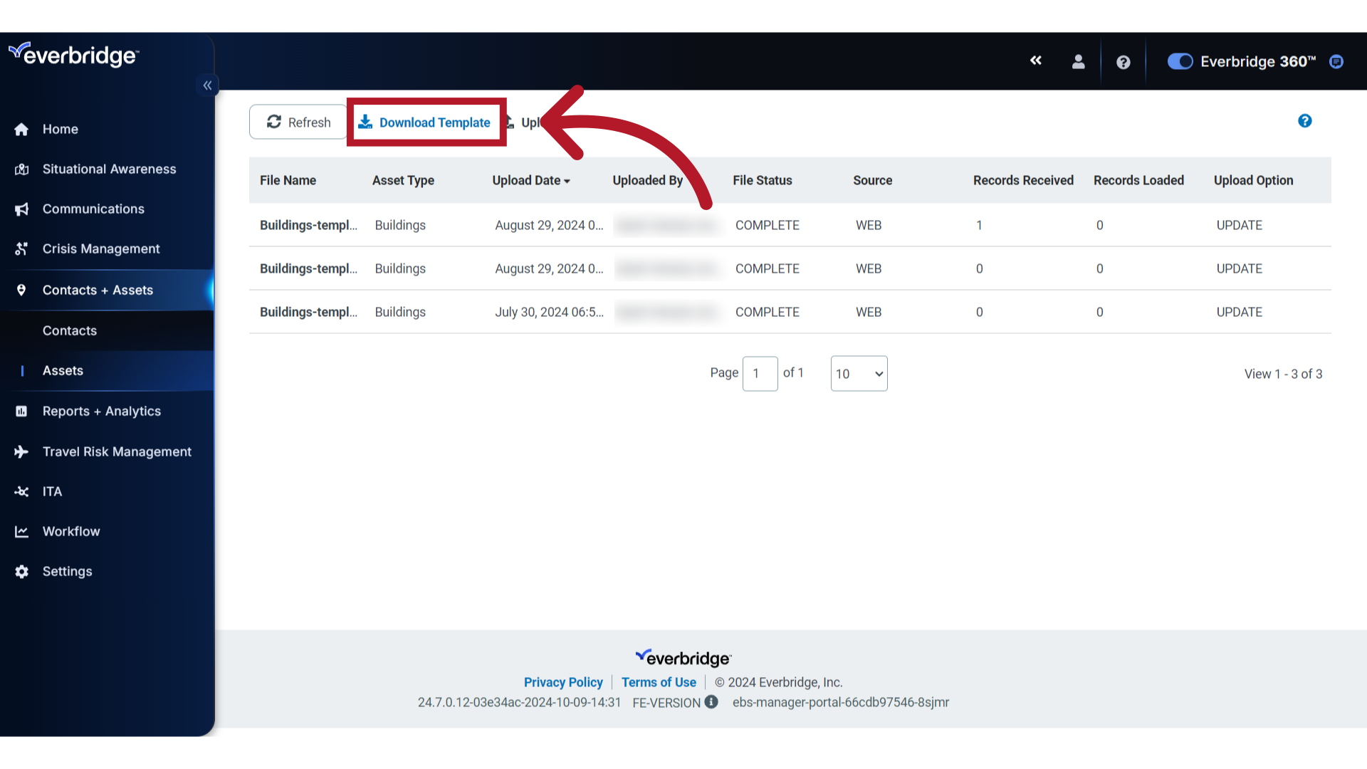 EBS: Manually Uploading an Asset – Everbridge