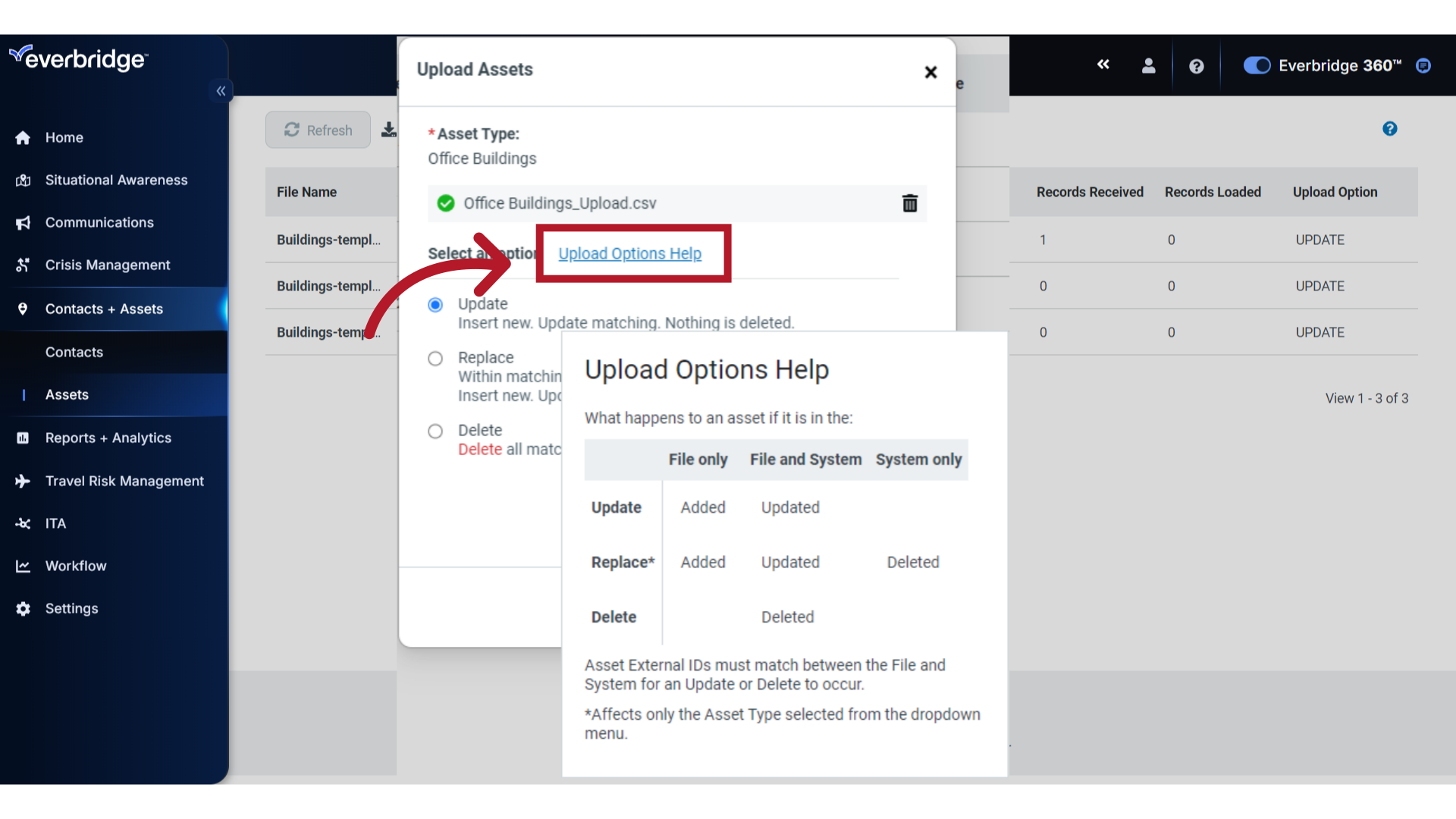 EBS: Manually Uploading an Asset – Everbridge