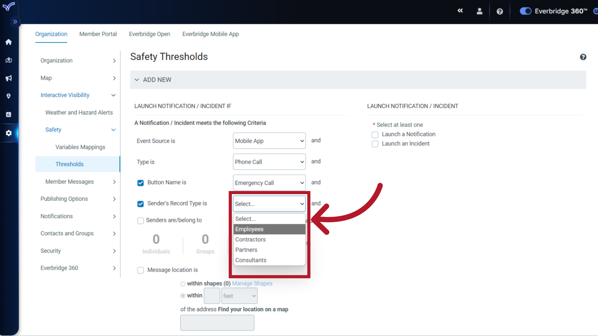 360™: Configuring a Safety Threshold – Everbridge